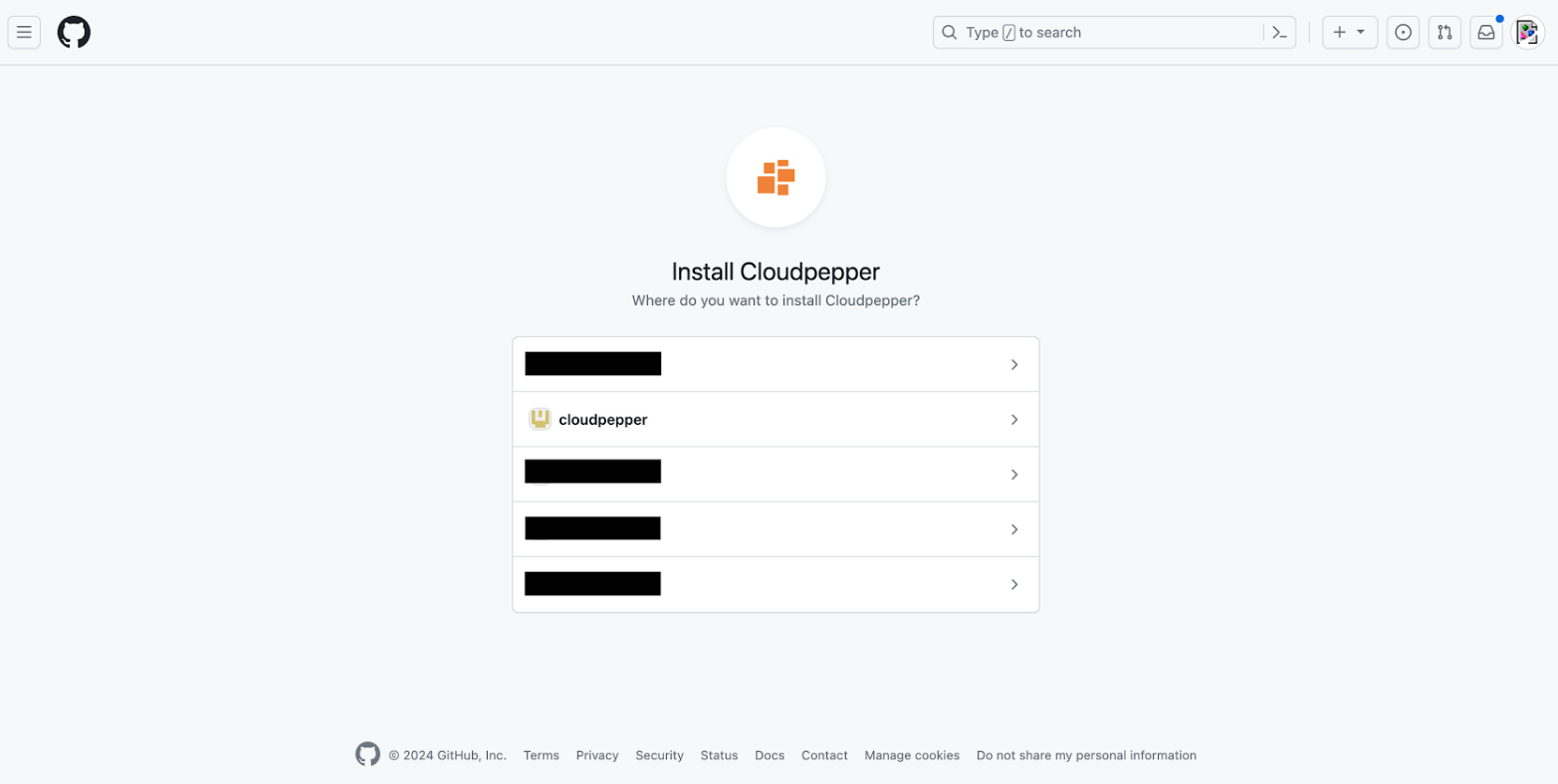 Full Github integration - Cloudpepper